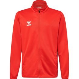 Hummel Sportsweatjacke 'Essential' Jungen Gr&ouml;&szlig;e 116 cranberry / wei&szlig;