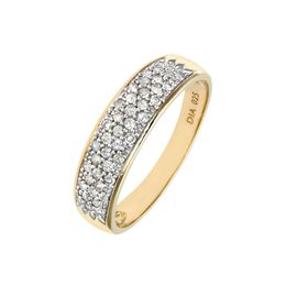 DIAMANT LETERNEL Ring 'Eternity-Ring aus 375 Gelbgold mit 0.25 Karat Diamant' female size 51 Gold