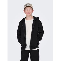 Only & Sons Only&Sons Sweatjacke "Ceres" in Schwarz - 30% | Gr&ouml;&szlig;e 170/176 | Kinder-sweatshirts-jacken