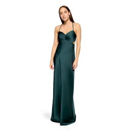 Vera Mont Damen Cocktailkleid "Damen mit Cut-Outs", gr&uuml;n, Gr. 32, Satin, Obermaterial: 100% Polyester. Futter: 100% Polyester, Kleider