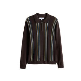 next Pullover Herren Gr&ouml;&szlig;e L blau / dunkelbraun / oliv / wei&szlig;