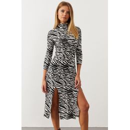 Cool & Sexy Kleid Damen Gr&ouml;&szlig;e 36 schwarz / wei&szlig; Sommerkleid