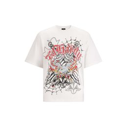 Ed Hardy Shirt 'Gothic Blitzadler' male size L White