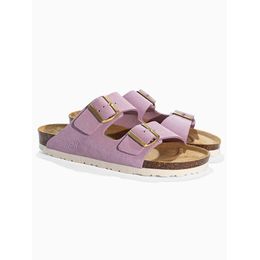 Sunbay Leder-Pantoletten "Trefle" in Rosa - 65% | Gr&ouml;&szlig;e 40 | Damen-pantoletten