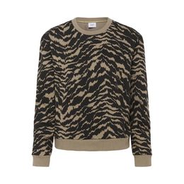 Saint Tropez Sweatshirt 'ZagnaSZ' Damen Gr&ouml;&szlig;e S mokka / schwarz
