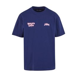 Lost Youth Shirt 'Western Coffee' Herren Gr&ouml;&szlig;e 4XL dunkelblau / rosa