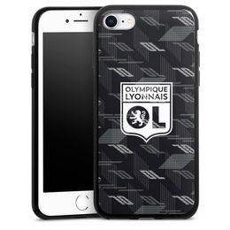 DeinDesign iPhone SE (2020) Handy Slim Case extra d&uuml;nn Silikon Handyh&uuml;lle schwarz H&uuml;lle Official Licensed Product Olympique Lyonnais Ol Silikon Slim Case