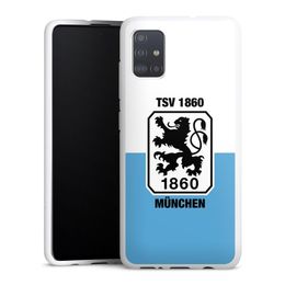 DeinDesign Galaxy A51 Handy Silikon H&uuml;lle Case wei&szlig; Handyh&uuml;lle Official Licensed Product Coat Of Arms Tsv 1860 M&uuml;nchen Silikon Case