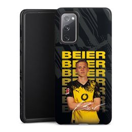 DeinDesign Galaxy S20 FE 5G Handy Panzer Handyh&uuml;lle robuste Outdoor H&uuml;lle Schutzh&uuml;lle gl&auml;nzend Borussia Dortmund Maximilian Beier Bvb Tough Case