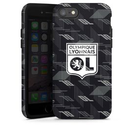 DeinDesign iPhone SE (2020) Handy Panzer Handyh&uuml;lle robuste Outdoor H&uuml;lle Schutzh&uuml;lle matt Ol Olympique Lyonnais Official Licensed Product Tough Case