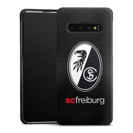 DeinDesign Galaxy S10 Handy Premium Case Smartphone Handyh&uuml;lle Schutzh&uuml;lle matt Scratch Official Licensed Product Sc Freiburg Premium Case