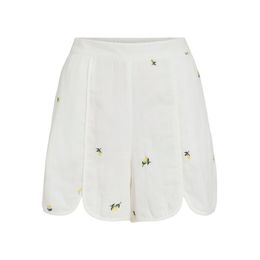 Vila Pants 'VIBrodera' female size 34 Yellow / Green / White