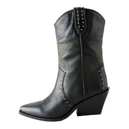 next Cowboystiefel 'Stern' Damen Gr&ouml;&szlig;e 40/40.5 schwarz