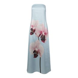 Y.A.S YAS Kleid 'ORCHIDA' Damen Gr&ouml;&szlig;e 40 blau / hellpink / schwarz Sommerkleid