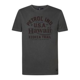 PETROL INDUSTRIES Shirt 'Soothe' male size XXXL Dark brown / mottled black
