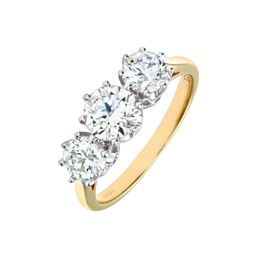 Diamant Leternel Ring Damen Gr&ouml;&szlig;e 54 gold