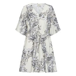 Fransa Kleid 'DARA' Damen Gr&ouml;&szlig;e 44 beige / braun / wei&szlig; Sommerkleid