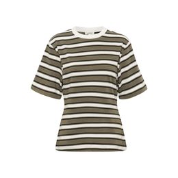 Soaked in Luxury T-Shirt 'Neo Coreen' Damen Gr&ouml;&szlig;e M oliv / schwarz / wei&szlig;