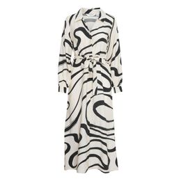 B.Young Blusenkleid 'Ibine' Damen Gr&ouml;&szlig;e 46 hellbeige / schwarz Sommerkleid