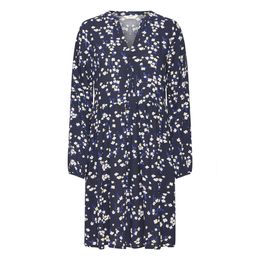 B.Young Blusenkleid 'BYJosa' Damen Gr&ouml;&szlig;e 36 dunkelblau / wei&szlig; Sommerkleid