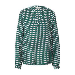 Kaffe Bluse 'KA Sary Tilly' Damen Gr&ouml;&szlig;e XS nachtblau / gr&uuml;n / wei&szlig;