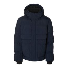 Selected Winter Jacket 'SLHAnders' male size L Night blue