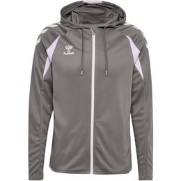 Hummel Sweatjacke 'Core 2.0' Herren Gr&ouml;&szlig;e 5XL dunkelgrau / wei&szlig;