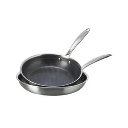 KHG 2er-Pfannenset silber Edelstahl,Aluminium &raquo; H&ouml;ffner