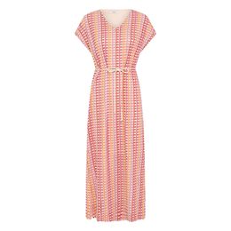 B.Young Kleid 'BYPrisca' Damen Gr&ouml;&szlig;e 44 beige / lila / orange / dunkelpink / rot Sommerkleid