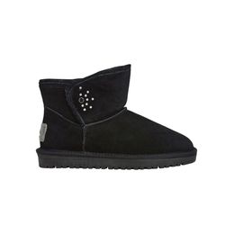 Pepe Jeans Footwear Leder-Winterboots in Schwarz/ Schwarz - 57% | Gr&ouml;&szlig;e 40 | Damen-stiefel