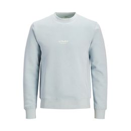 Jack & Jones JACK & JONES Sweatshirt 'JJESoho' male size S Light blue / White