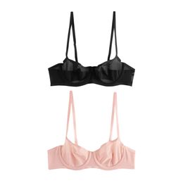 next BH Damen Gr&ouml;&szlig;e 85 rosa / schwarz