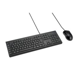 Kensington KM100 EQ kabelgebundenes Tastatur-Maus-Set - QWERTY Nordisch - schwarz