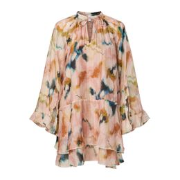 Y.A.S YAS Kleid 'YASSoara' Damen Gr&ouml;&szlig;e 34 senf / greige / orange / rosa Sommerkleid