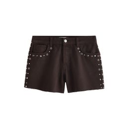 next Shorts Damen Gr&ouml;&szlig;e 33 dunkelbraun / bronze / silber