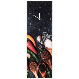 Euroart Wanduhr, Mehrfarbig, Glas, 20x60 cm, Dekoration, Uhren, Wanduhren