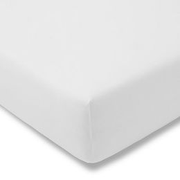 Estella Spannbetttuch Exquisit, Wei&szlig;, Textil, 100x200 cm, Textiles Vertrauen - Oeko-Tex&reg;, b&uuml;gelfrei, weich und anschmiegsam, perfekter Sitz, Schlaftextilien, Bettw&auml;sche, Bettlaken, Spannbettlaken