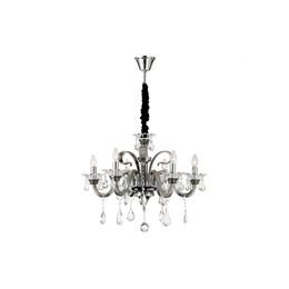 Globo Lighting H&auml;ngeleuchte silber Ma&szlig;e (cm): H: 115,5 &Oslash;: 70 &raquo; H&ouml;ffner