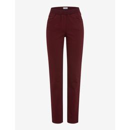 Raphaela by Brax Damen Five-Pocket-Hose Style PAMINA BURGUNDY, denim dunkelrot, Gr. 52K