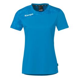 Kempa Damen Trainingsshirt "Trainings-T-Shirt Athletics 29 Women", blau, Gr. L, Obermaterial: 100% Polyester Pol. recyc.., Shirts
