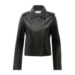 RICANO Damen Bikerjacke "Lederjacke Juana", schwarz, Gr. XXL, Obermaterial: 100% Lammnappaleder LANA. Futter: 100% Polyester PES., Jacken,