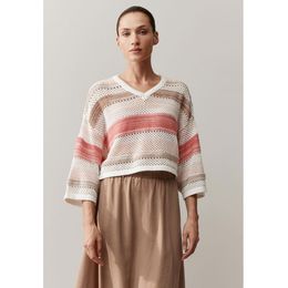 More & More More & More Pullover in Beige/ Beere - 40% | Gr&ouml;&szlig;e 44 | Damen-pullover-cardigans