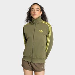 Damen Trainingsjacke "FIREBIRD TRACK LOOSE"olive strata, preloved lime, Gr. XS, adidas originals, Obermaterial: 100% Polyester, Jacken, mit