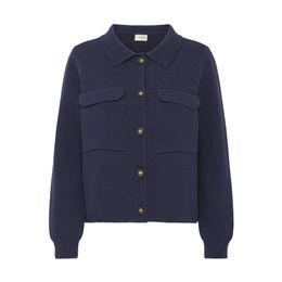 Fransa Zip-Up Hoodie 'FRIta' female size XXL Dark blue