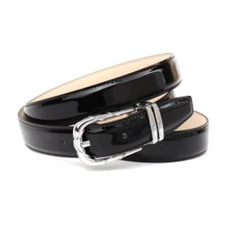 Anthoni Crown Damen Lederg&uuml;rtel, schwarz, Gr. 100, Rindsleder, G&uuml;rtel