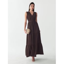 St Mrlo Kleid Damen Gr&ouml;&szlig;e 46 schoko Sommerkleid