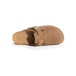 Sunbay Leder-Clogs "Molky" in Hellbraun - 67% | Gr&ouml;&szlig;e 38 | Damen-pantoletten