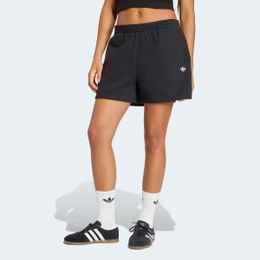 Damen Shorts "ESS FL"schwarz, normal, gr., Gr. S, adidas originals, Obermaterial: 82% Baumwolle, 18% Polyester, Hosen, mit engem Schnitt, aus