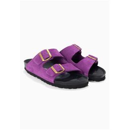 BACKSUN Leder-Pantoletten "Bali" in Lila - 48% | Gr&ouml;&szlig;e 38 | Damen-pantoletten