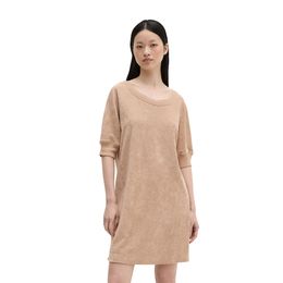 Marc O'Polo MARC O'POLO Damen Jerseykleid "aus Organic Cotton-Mix", beige, Gr. M, unifarben, Obermaterial: 80% Baumwolle, 20% Polyester, Kleider